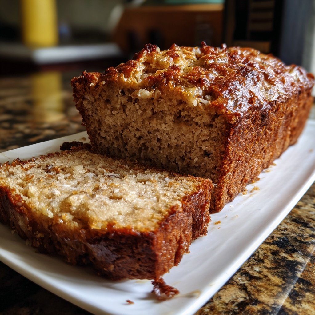 Banana Bread with Applesauce Recipe - Recipe Vector